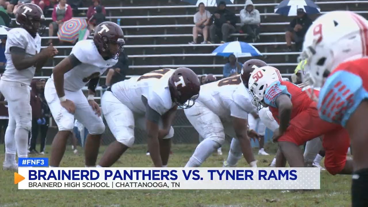Tyner Rams edge out Brainerd Panthers in 14-12 region win - YouTube