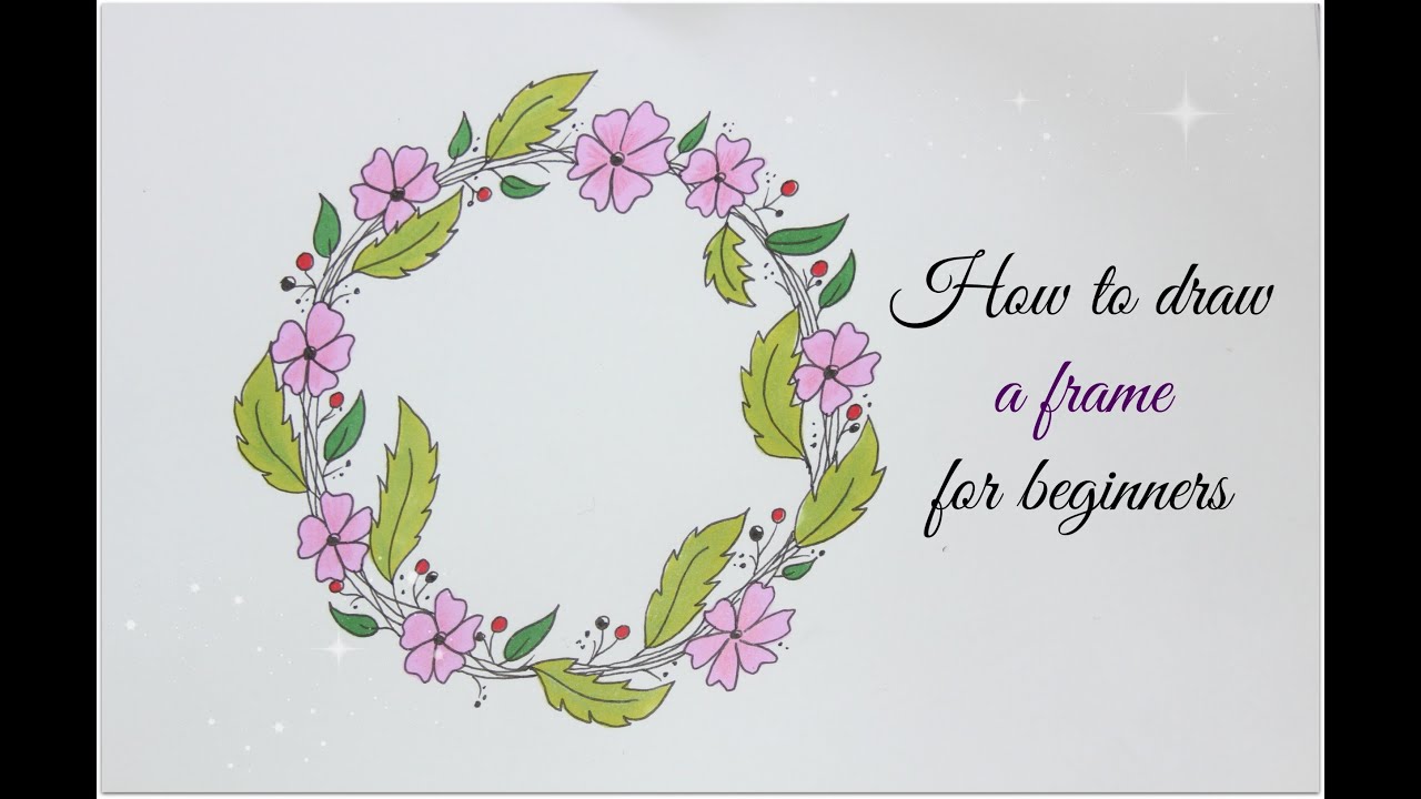 how to daw a frame - for beginners - YouTube