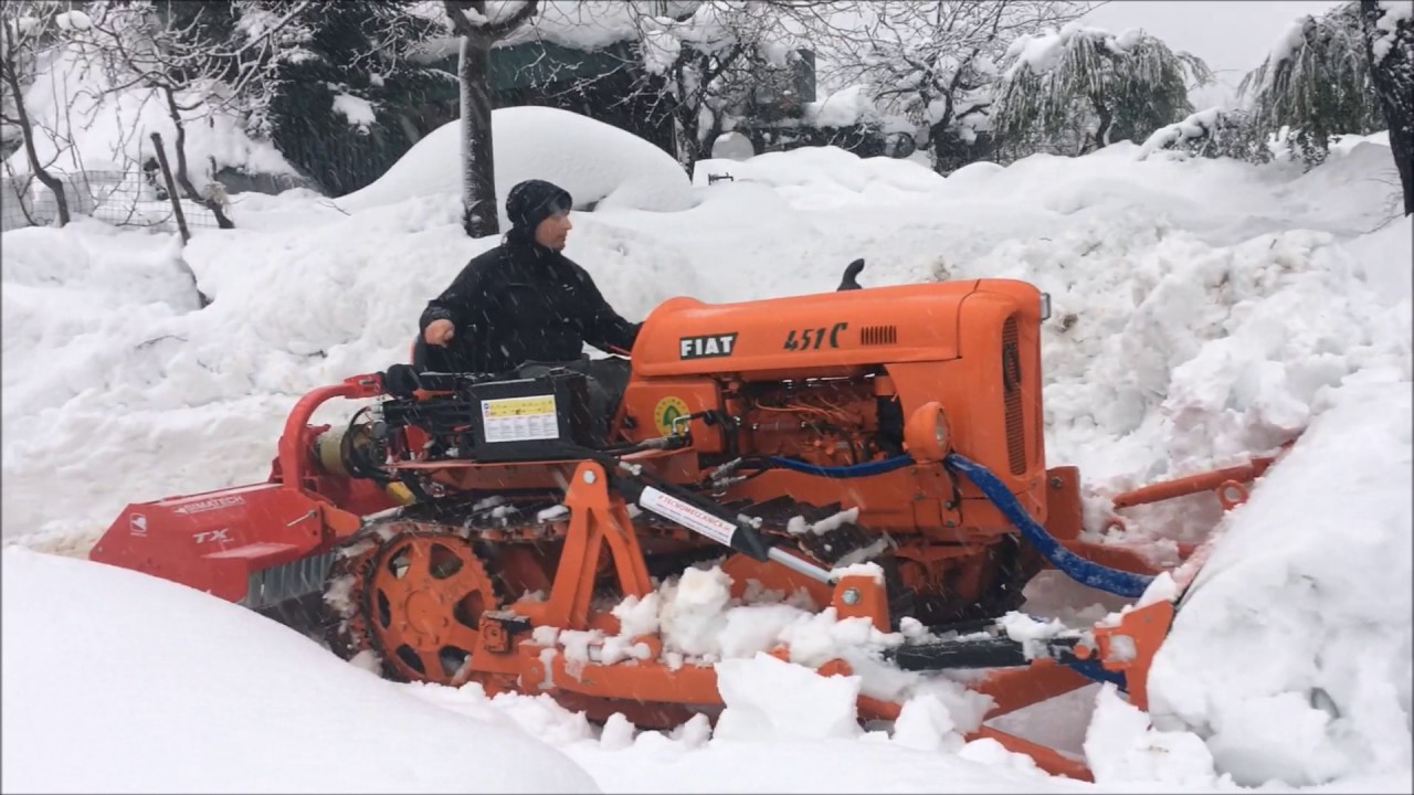 FIAT 451c neve 2017 - YouTube