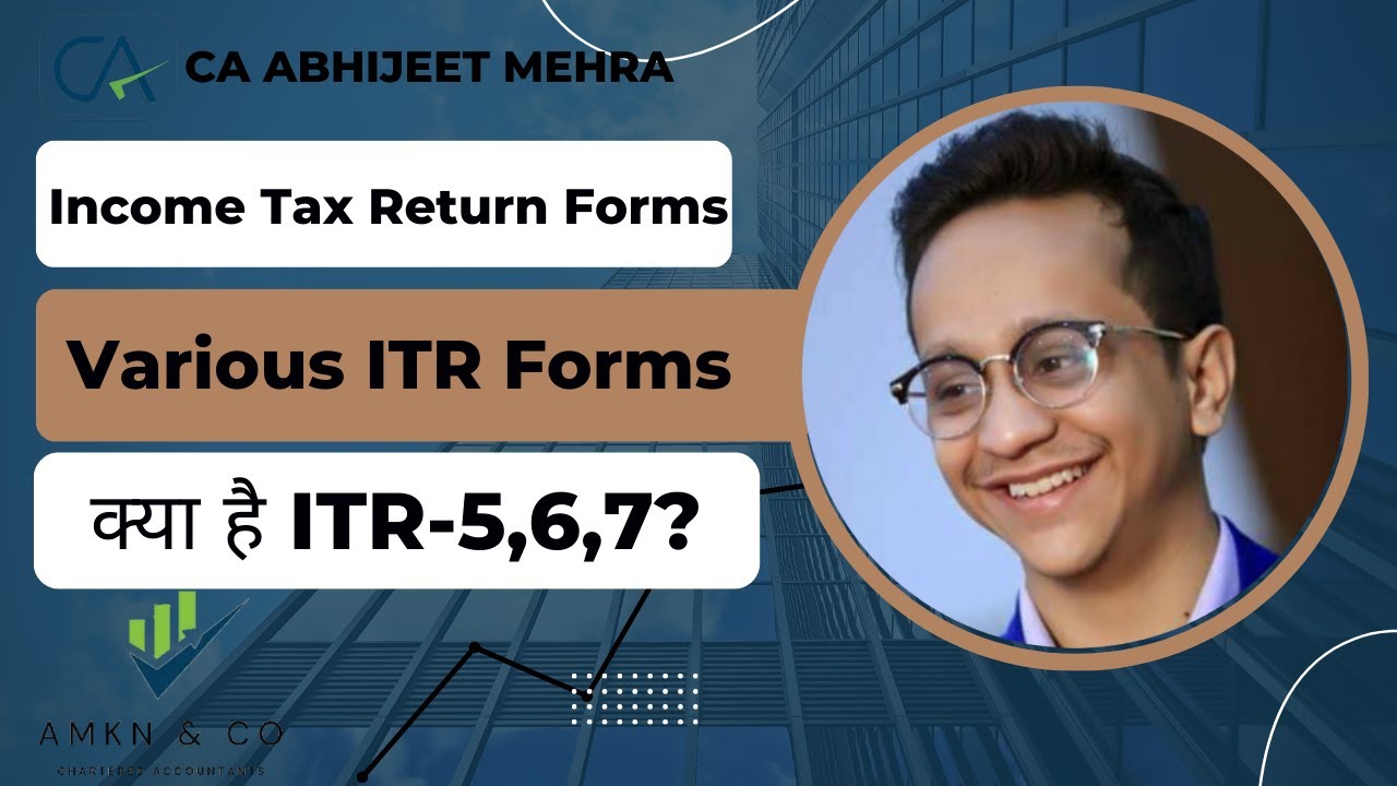 Income Tax Return Form's | ITR-5,6,7 | Tax forms |Tax Return#itrreturn ...