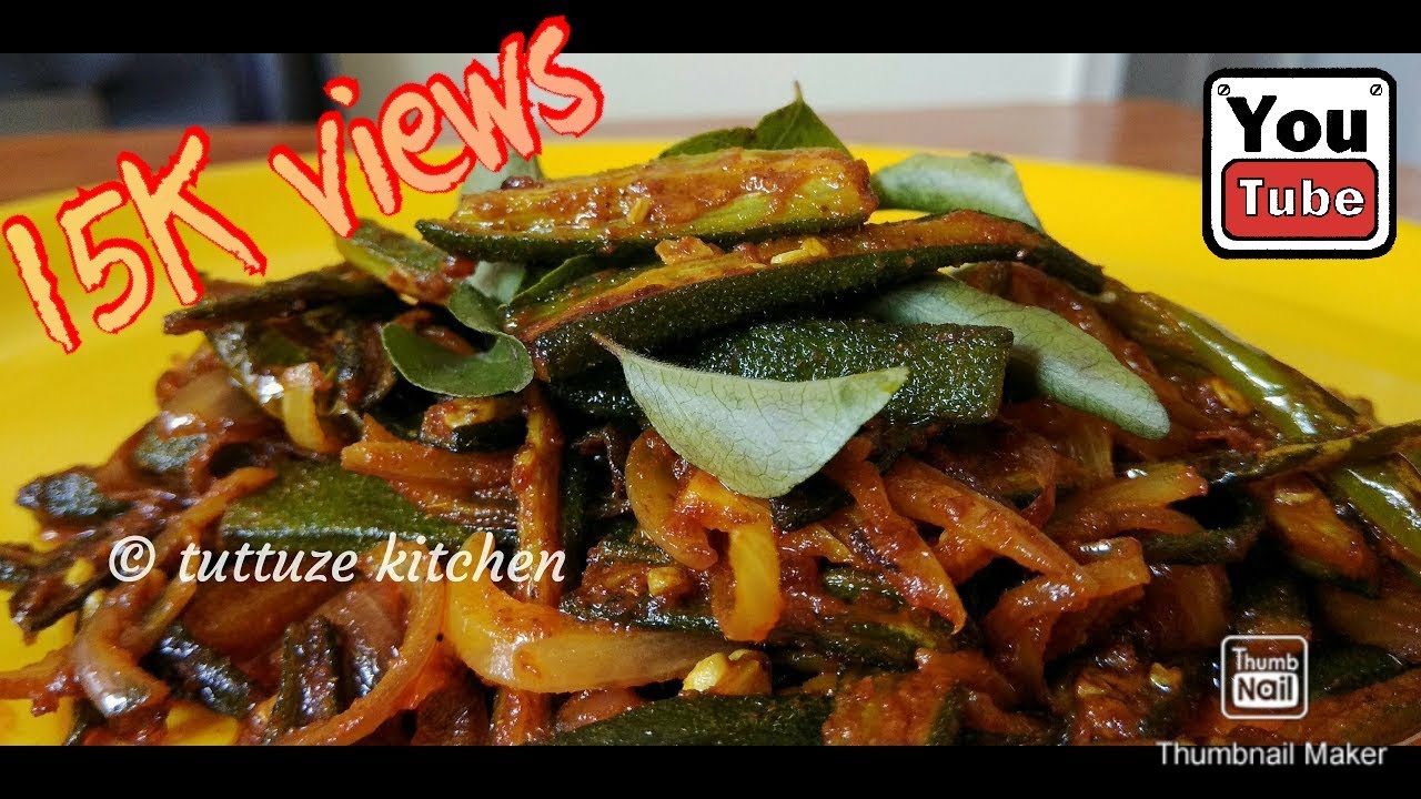Vendakka mezhukkupuratti|| okra stir fry||vendakka stir fry by tuttuze ...