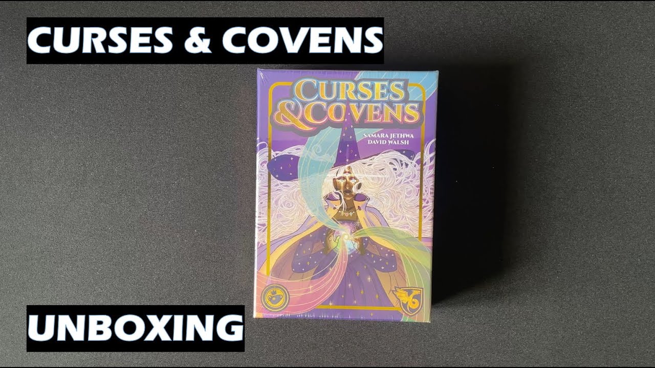 Unboxing Curses and Covens card game - YouTube