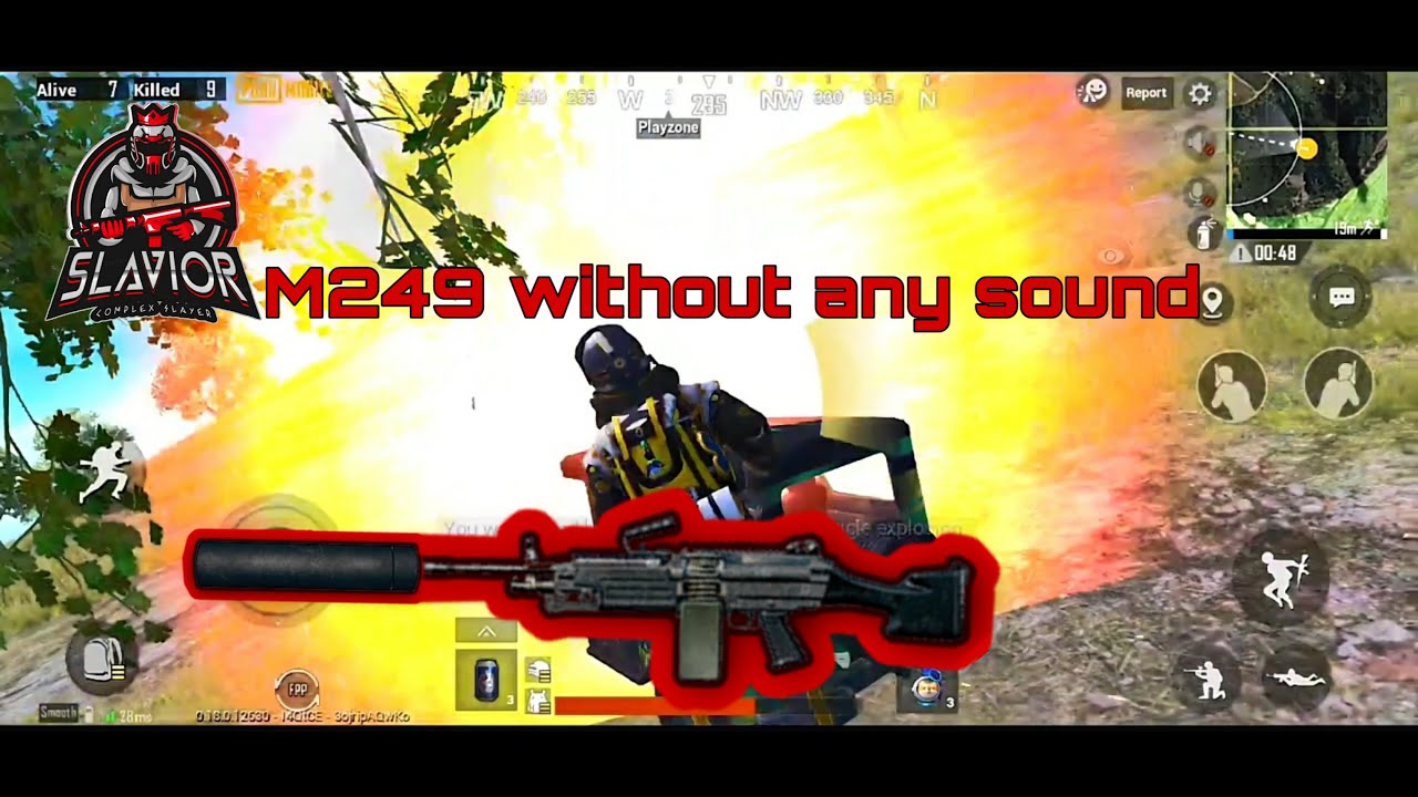 😡PUBG Glitch -- M249 Without Any Sound || PUBG Mobile - Slavior - YouTube