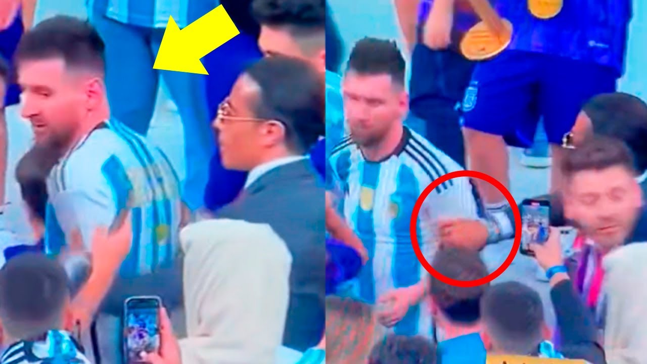 Chef Salt Bae hizo ENOJAR a MESSI en los Festejos de Argentina - YouTube