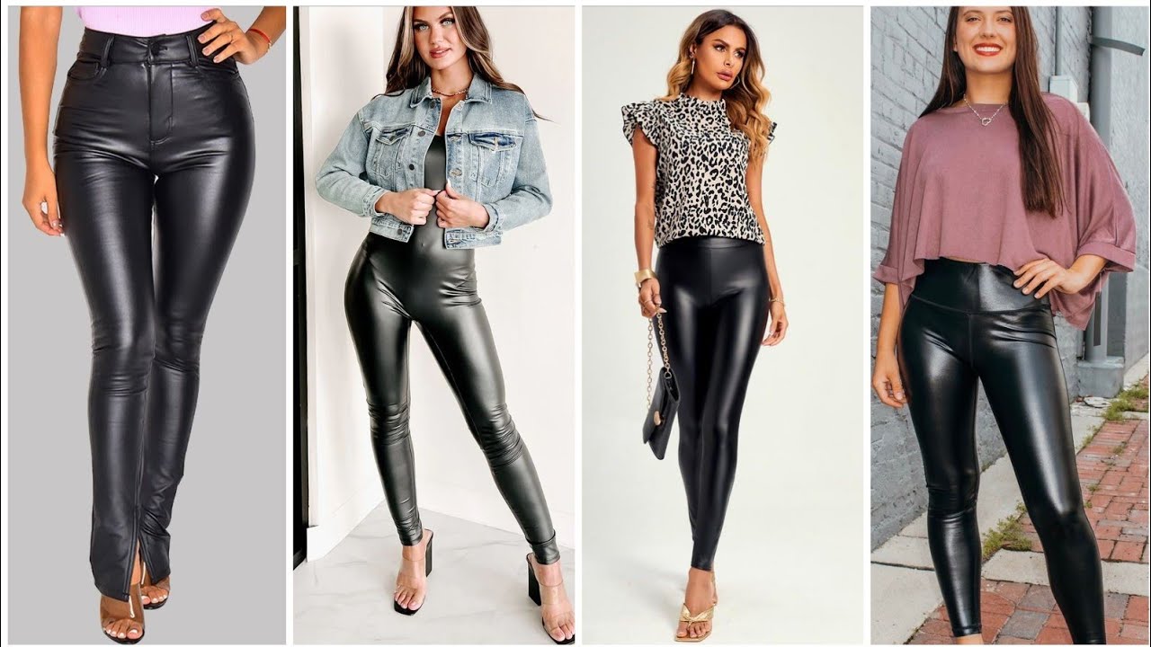 stunning beautiful leather pants lagging outfit ideas//leather lagging ...