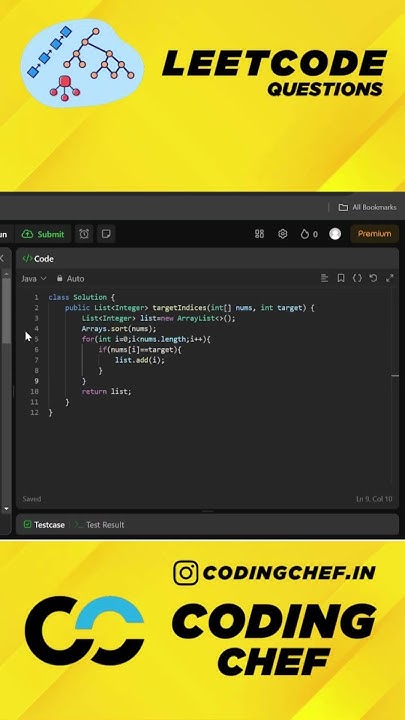 Leetcode 2089find Target Indices After Sorting Array Leetcode Leetcodequestions Dsa Youtube 5568