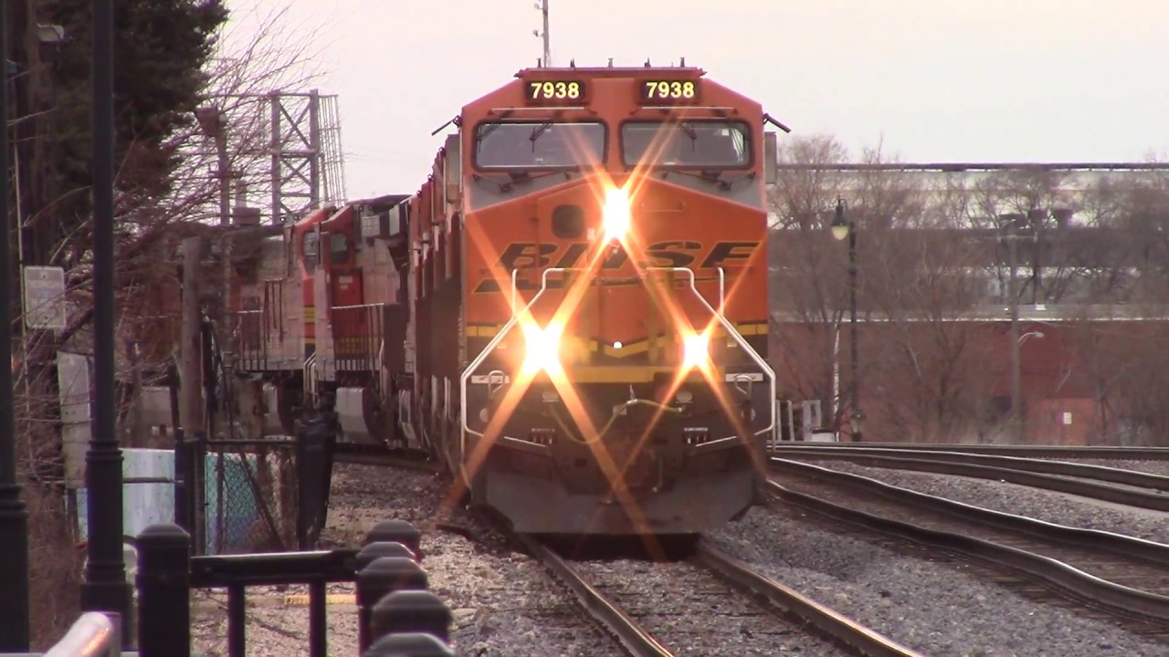 BNSF 7938 West Joliet, IL 3/5/17 - YouTube
