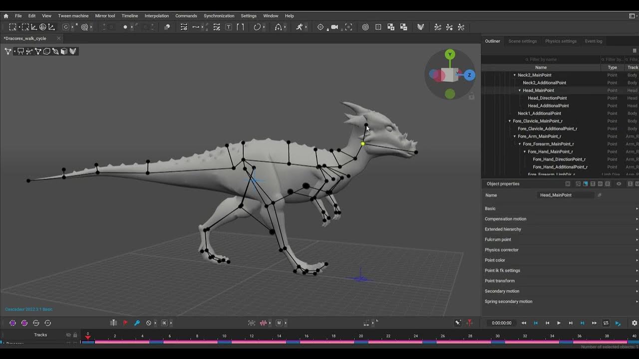 Cascadeur 021 Select Objects PointControllerMode + Select - YouTube