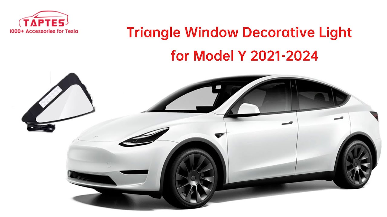 TAPTES® Triangle Window Decorative Atmosphere Light for Tesla Model Y ...