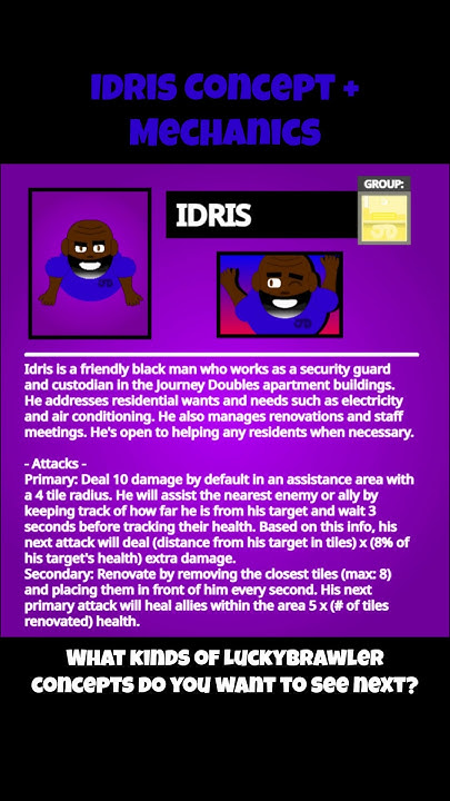 LuckyBrawl: Idris Concept + Mechanics - YouTube