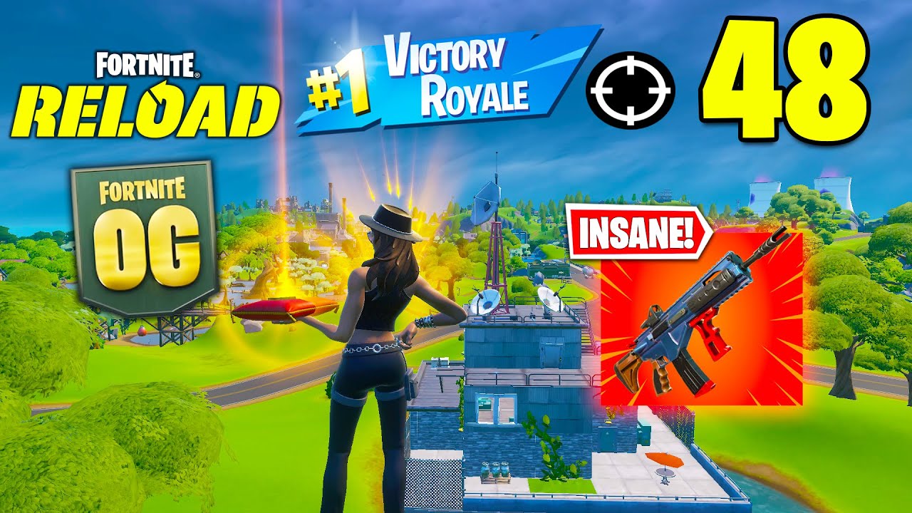 Fortnite Reload NEW MAP | High Kill Solo Ranked Win Full Gameplay ...