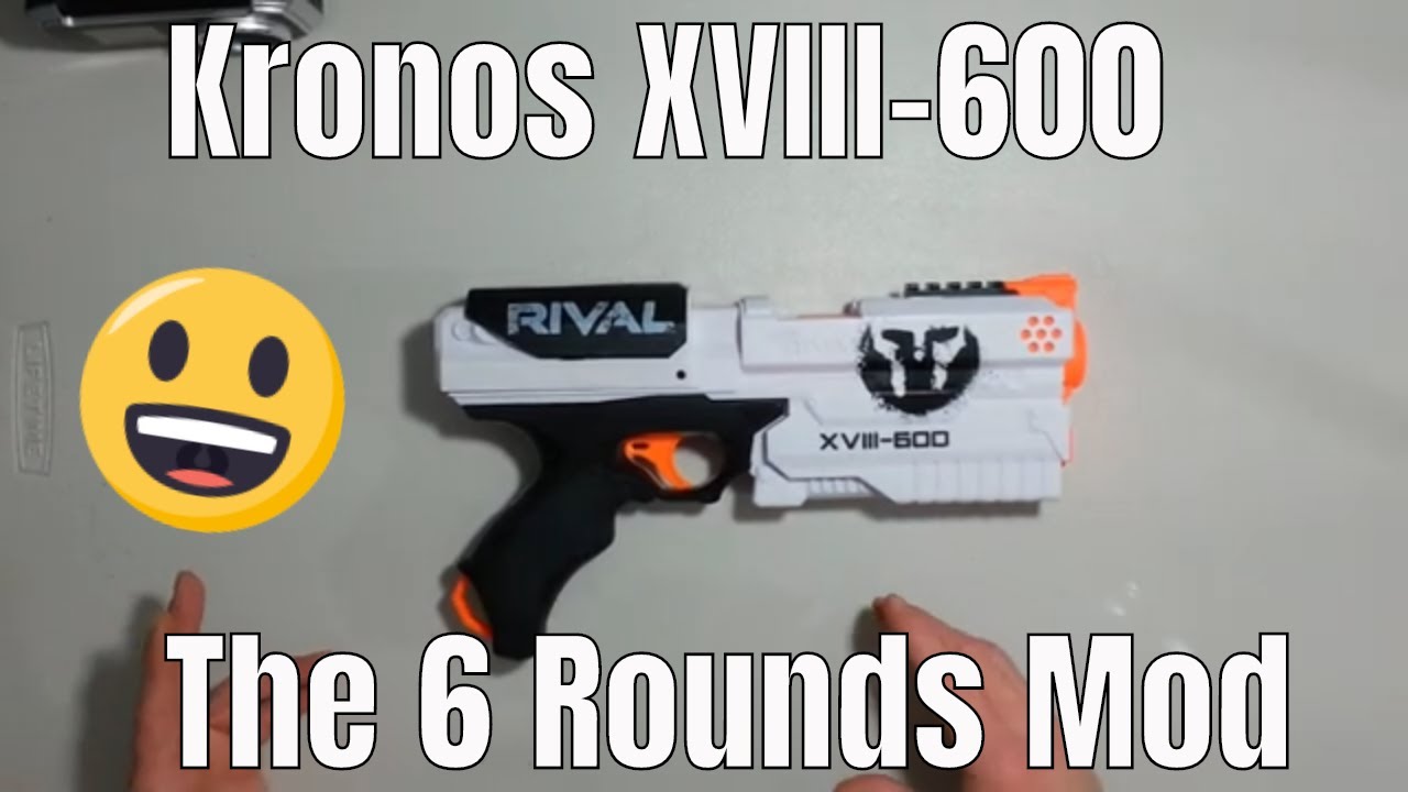 Nerf Rival Kronos 6 Rounds Mod - YouTube