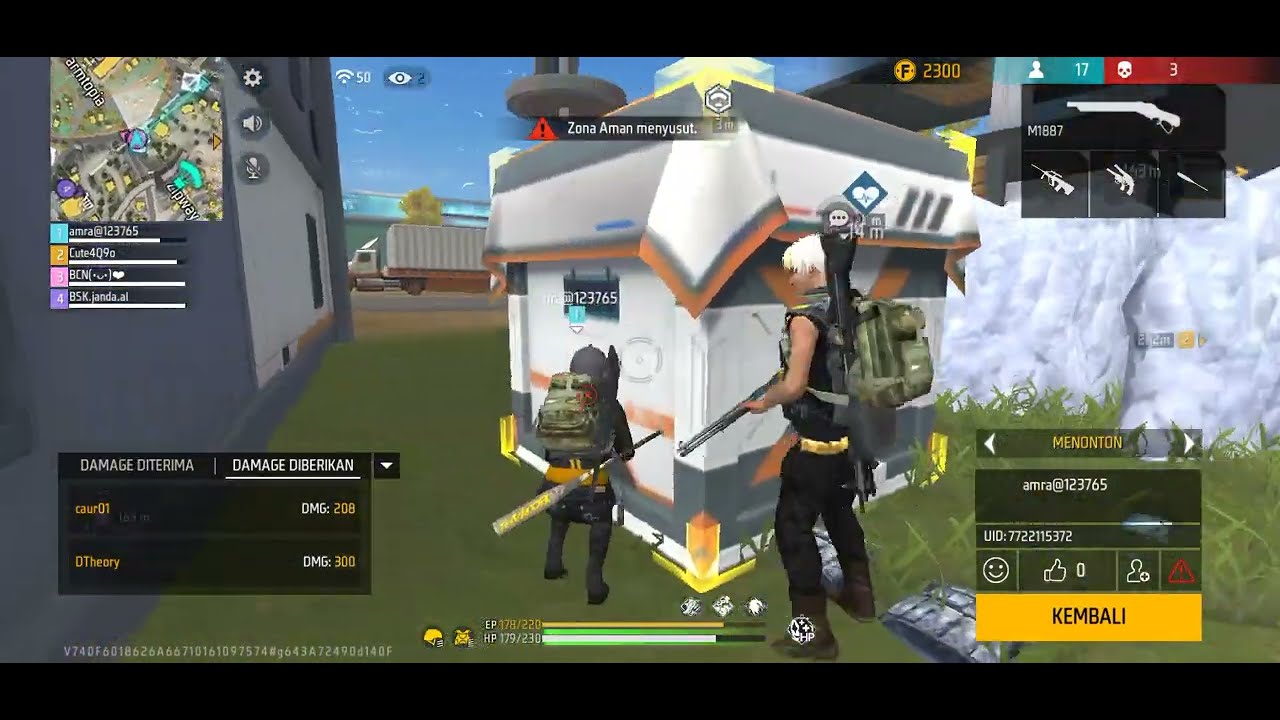 Kill Damage Defender Free Fire Battle Booyah Indonesia - YouTube
