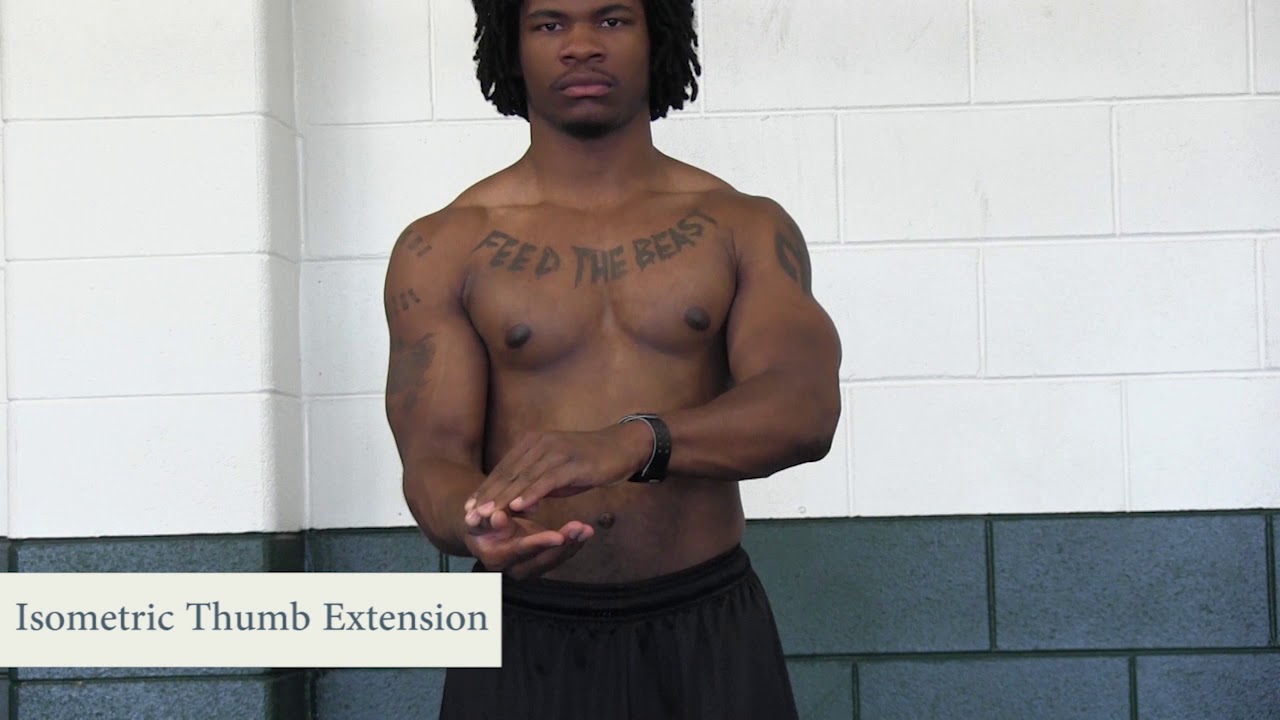 Isometric Thumb Extension - YouTube