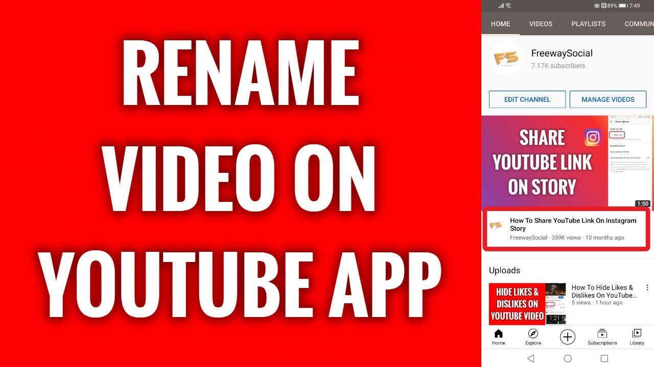 How To Rename Video On YouTube App YouTube how-to-rename-video-on-youtube-app-youtube