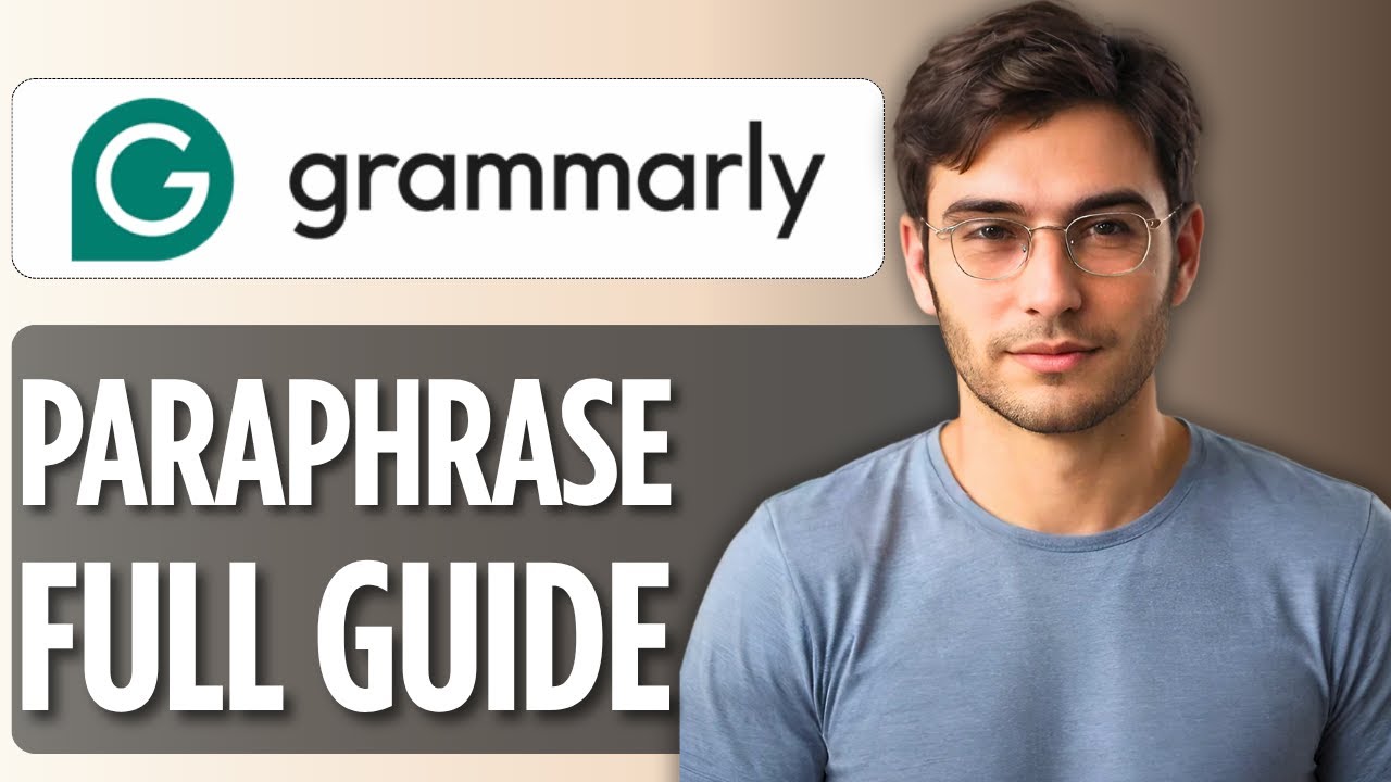 How to Paraphrase in Grammarly | Full Guide - YouTube