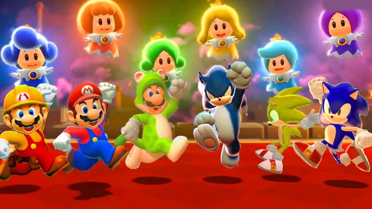 Super Mario & Sonic 3D World - World 7 (100% Full Game) - YouTube