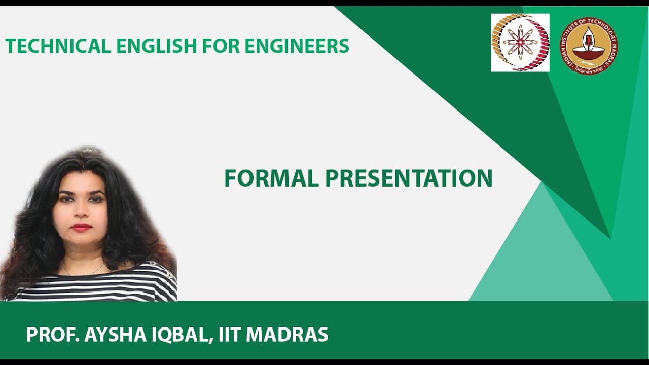 Formal Presentation - YouTube