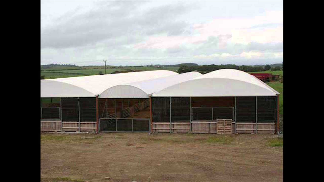 Livestock Polytunnel Montage - YouTube