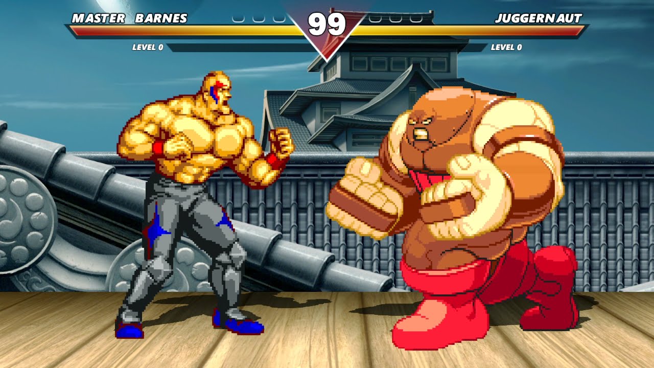 [SF MUGEN] MASTER BARNES vs JUGGERNAUT - YouTube