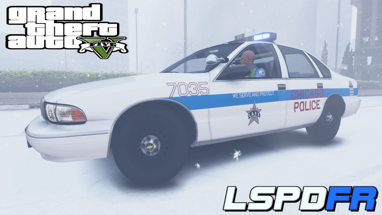 GTA 5 LSPDFR | Chicago 90's Retro Patrol | Snow Storm!! ( #LSPDFR ) NVE ...