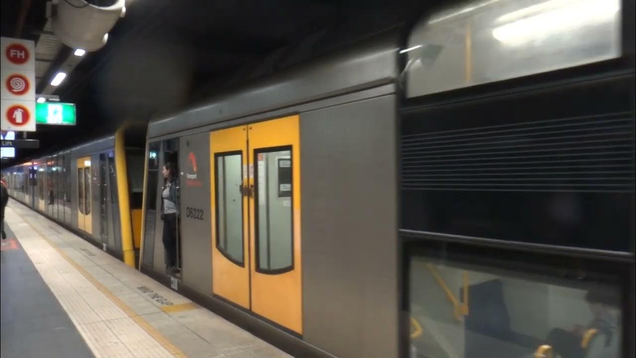 Sydney Trains T-Set (Tangara) - Departing from Town Hall Station (New Doors) - YouTube