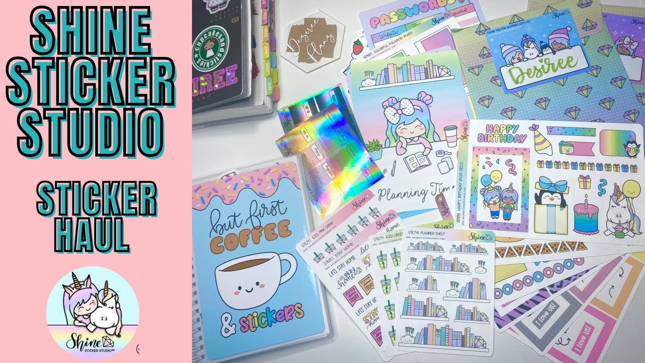 NEW! SHINE STICKER STUDIO STICKER HAUL & ACCESSORIES ...