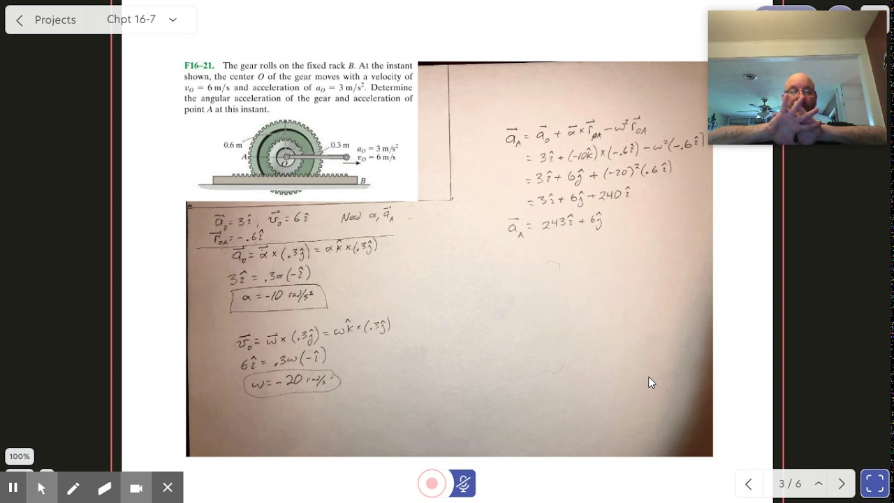 Dynamics: 3E Rotation with Translation 3: F16-20 and F16-21 - YouTube