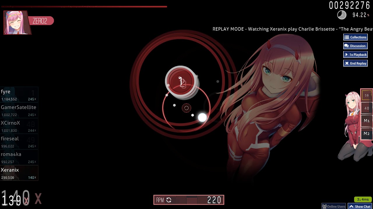 osu! | Charlie Brissette - The Angry Beavers [Hard] 3,32* - YouTube