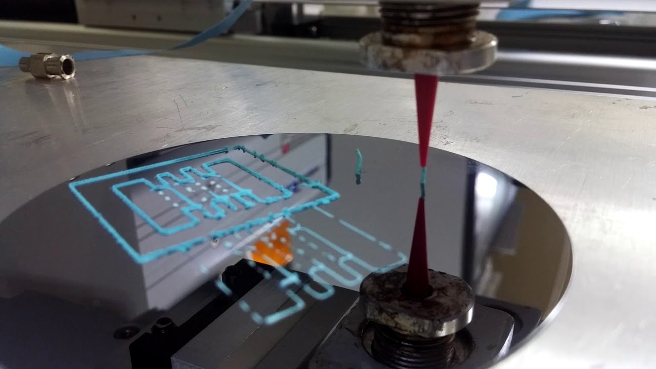 3d printing of Cu-MOF (from copper hydroxide) - YouTube