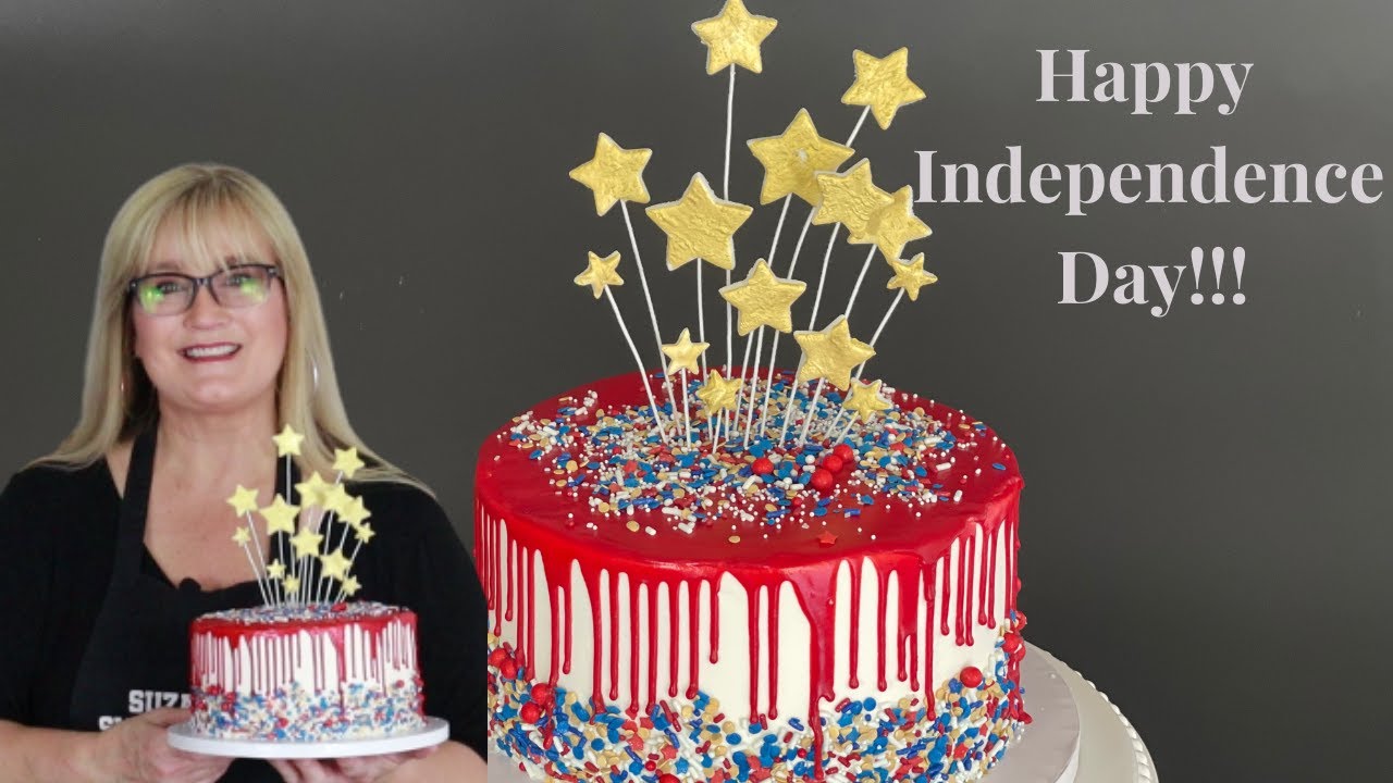 How to make an Independence Day Cake l July 4th l Beginner Cake ...