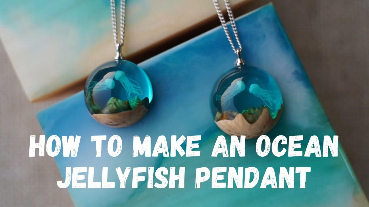Resin Art: How to Make An Ocean Jellyfish Pendant? - YouTube