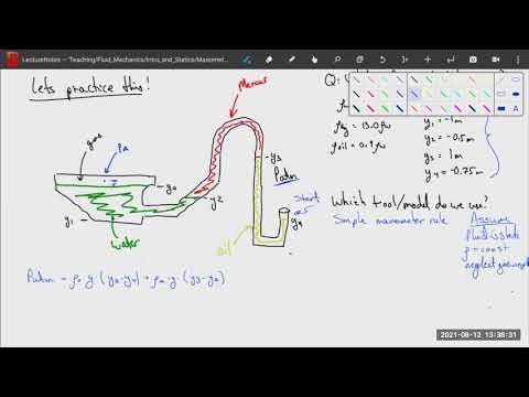Fluid Mechanics: 6) Manometers - Simple Manometer Rule - YouTube
