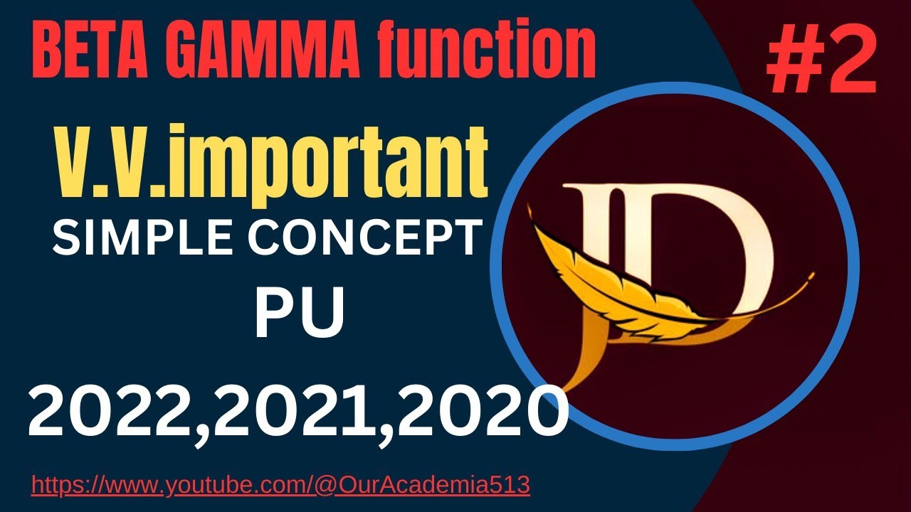 Engineering Mathematics 1sem // BETA GAMMA FUNCTION with importance ...