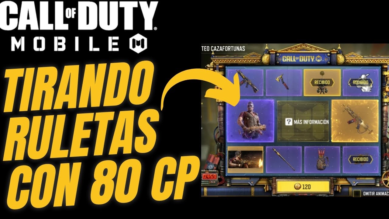 COMPRANDO RULETAS CON 80 CP | COD MOBILE - YouTube