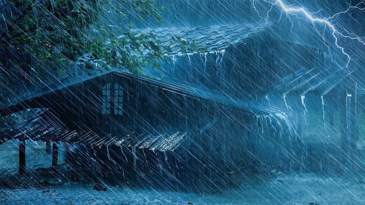 Put You to Sleep Instantly & Soundly with Real Heavy Rain on Tin Roof ...