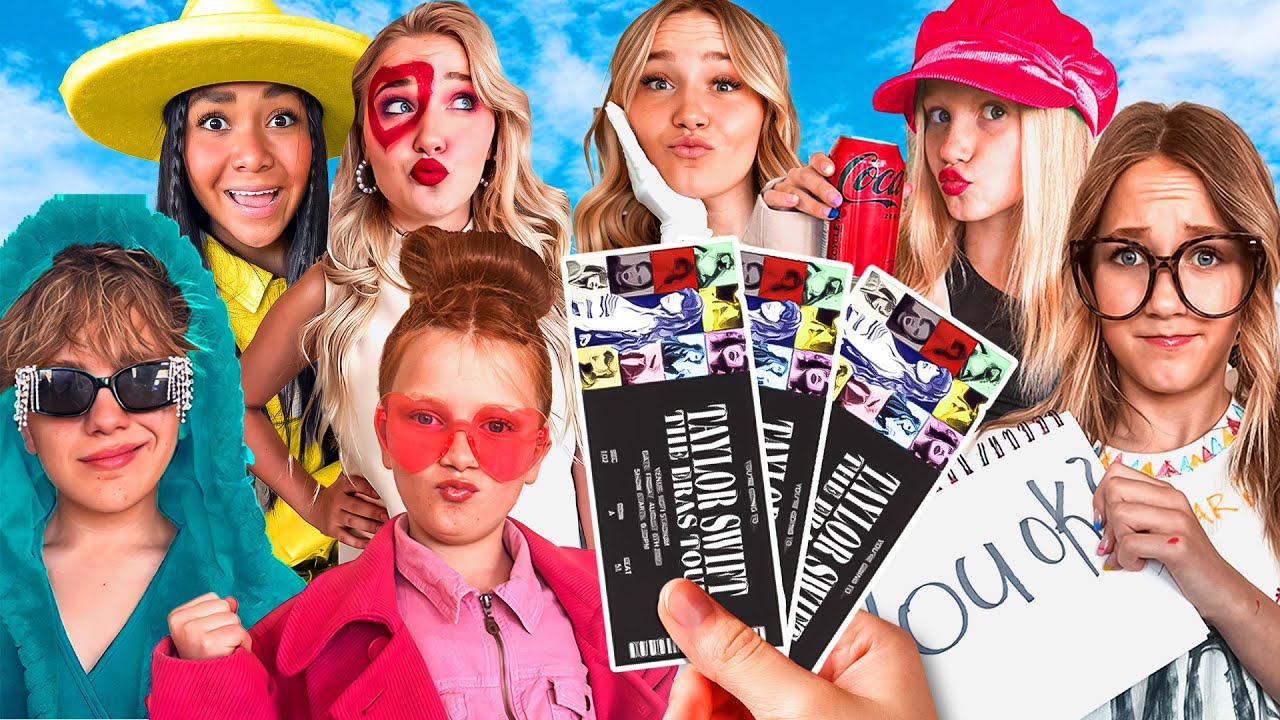SURPRiSING my 12 KiDS w/ TAYLOR SWIFT TiCKETS!! *WHO WiLL GO?* - YouTube