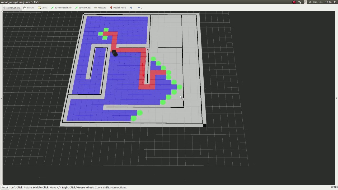 Navigation Training: ROS + Stage + Dijkstra - YouTube