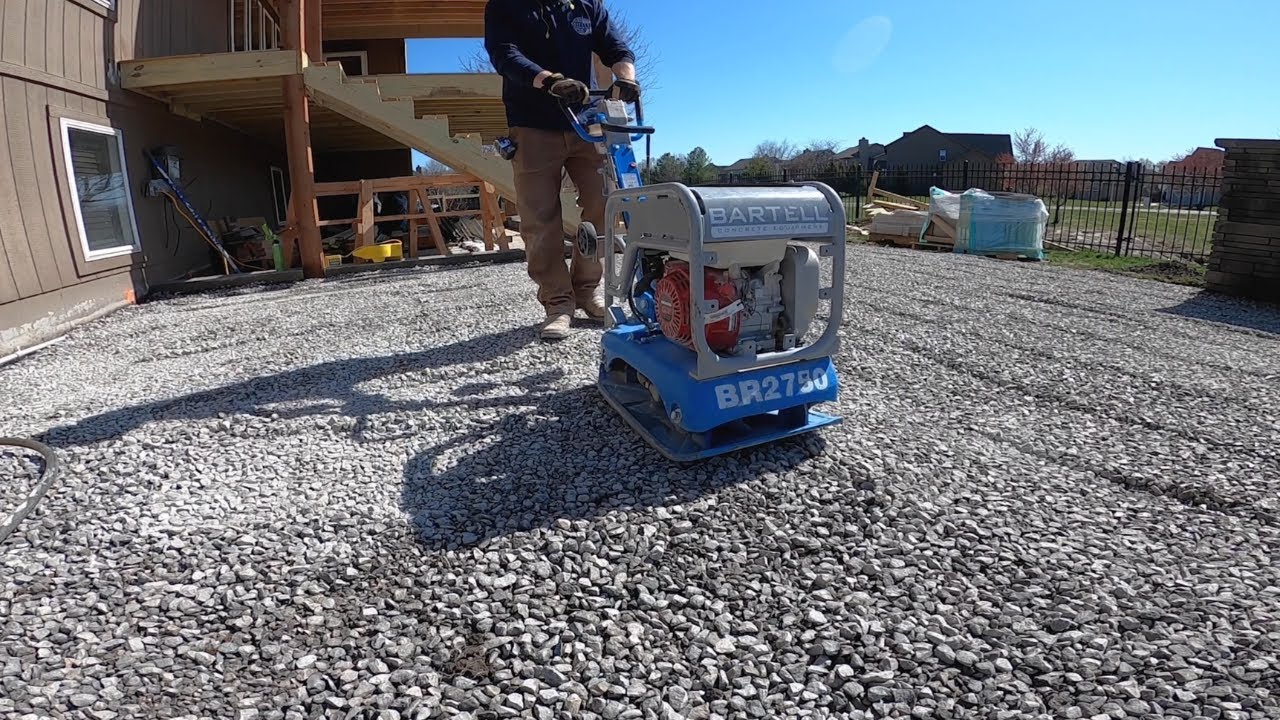 Mirage Porcelain Install- Open Graded Aggregate Base - YouTube