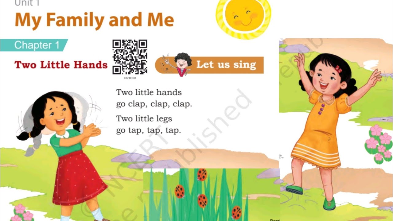 Two Little Hands poem explanation and exercise Class-1,Mridang, English ...