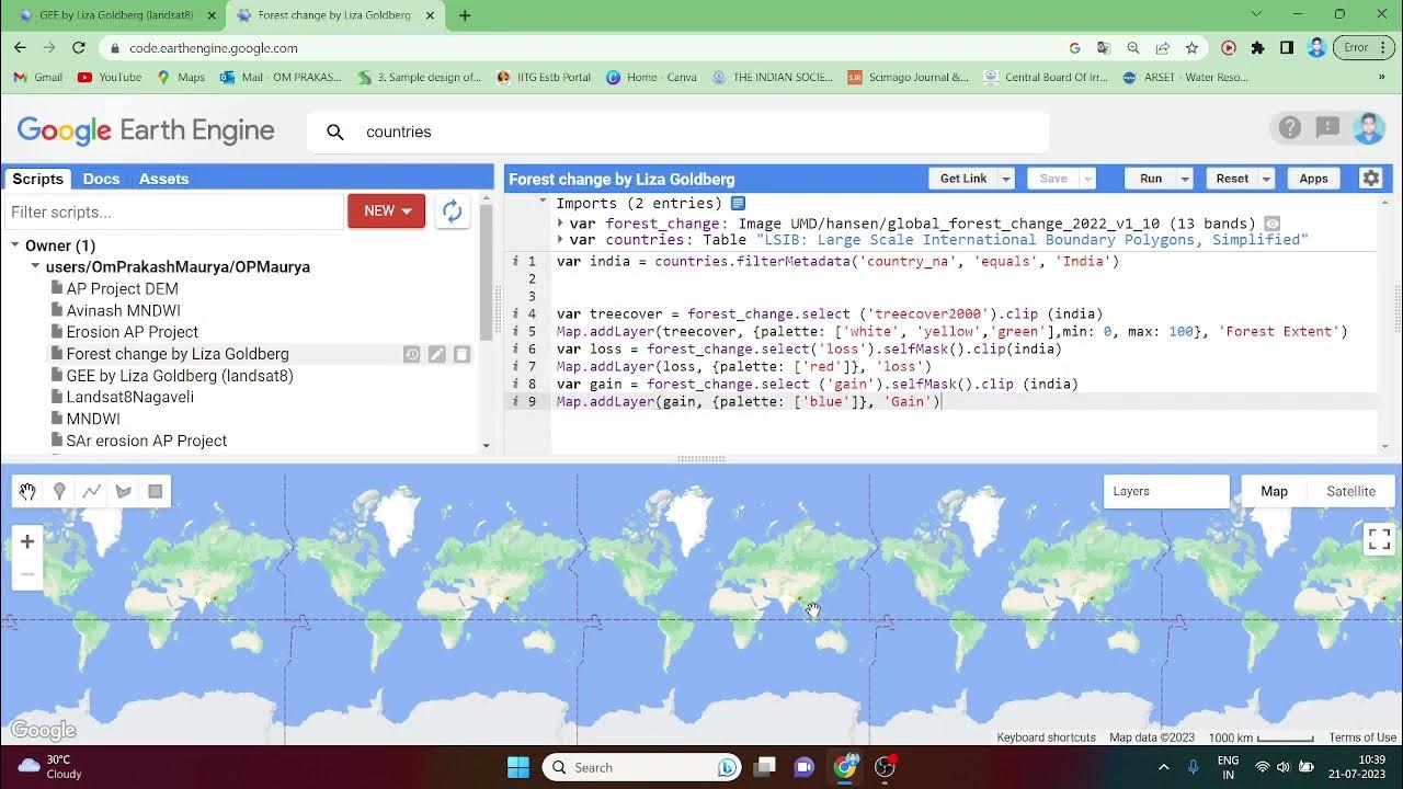 Google Earth Engine (basics 1) - YouTube