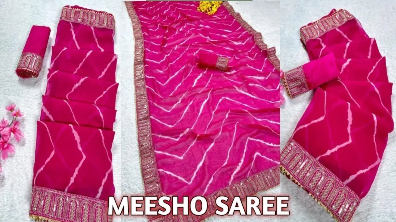 Meesho saree /so beautiful/ a must buy / #meesho - YouTube