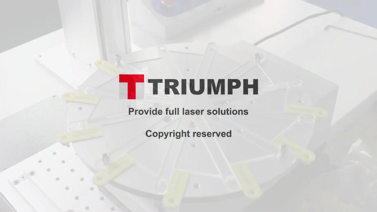 Triumph automated rotary plate laser marking ,batch production ...