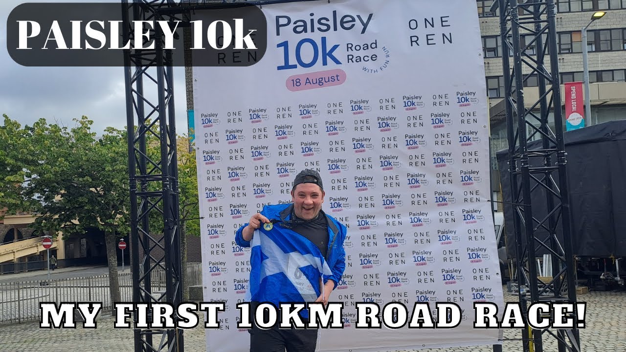 Taking on my first 10km road race - Paisley 10k - YouTube