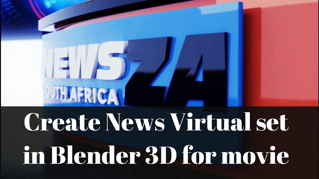 Part 1 - How to create 3d news studio in Blender 3d CGI - Modeling ...
