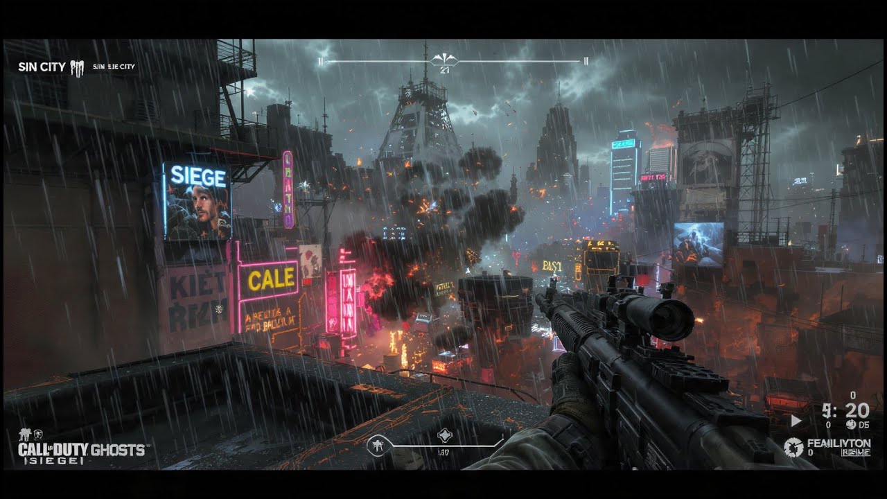 DOMINATING THE "SIN CITY" MAP - Call of Duty Ghosts: Siege Gameplay ...