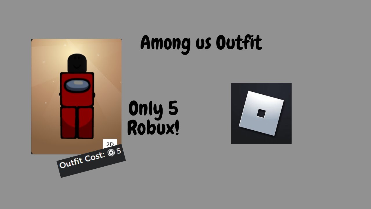 How to Make Among us outfit for only 5 Robux! - YouTube