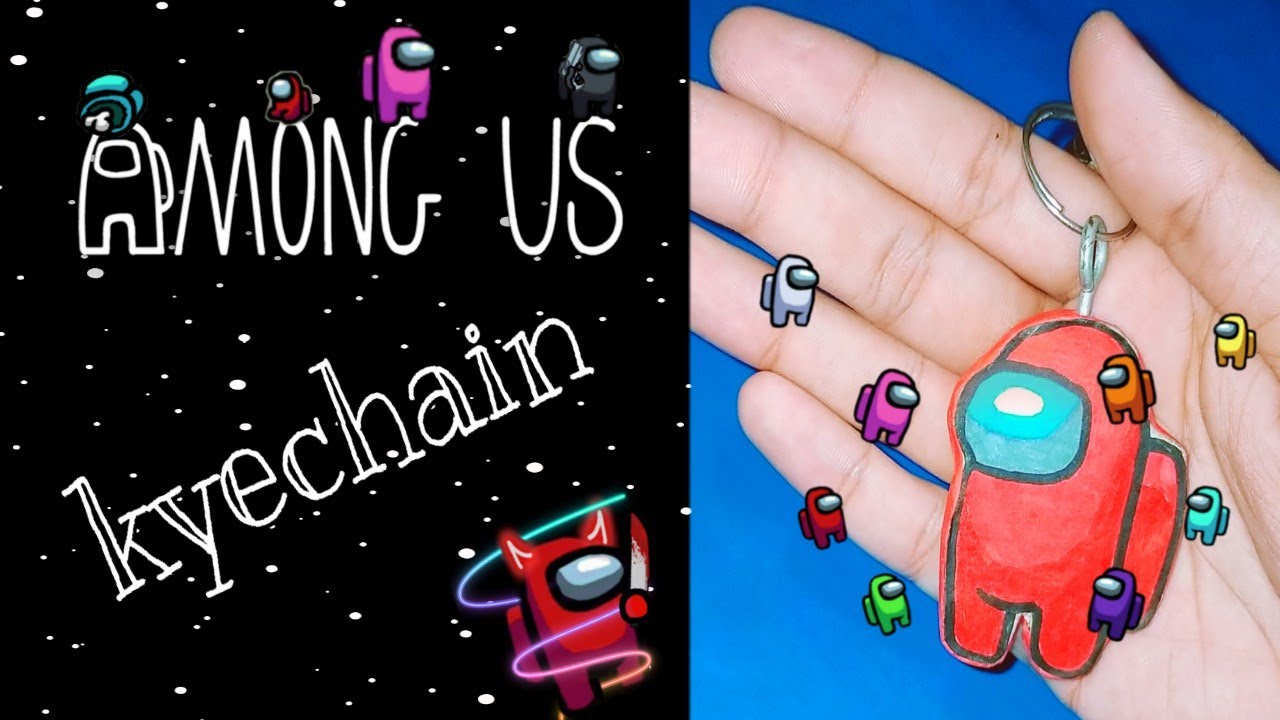 How To Make Among Us Keychain || Red Imposter Keychain || DIY Among Us ...