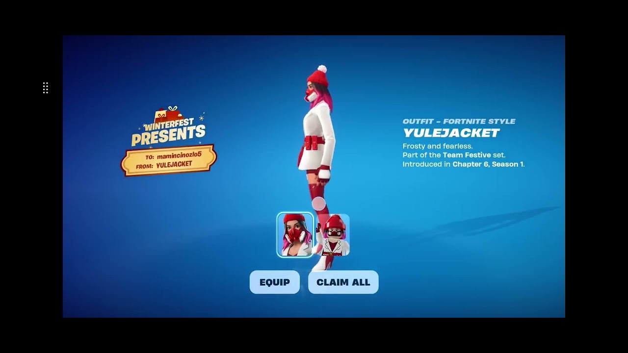 How to get Yulejacket skin in Fortnite! FREE - YouTube