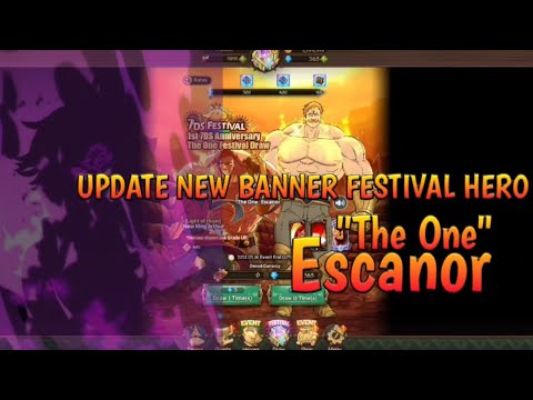 7DSGC UPDATE Banner The One Escanor | [Seven Deadly Sins: Grand Cross ...